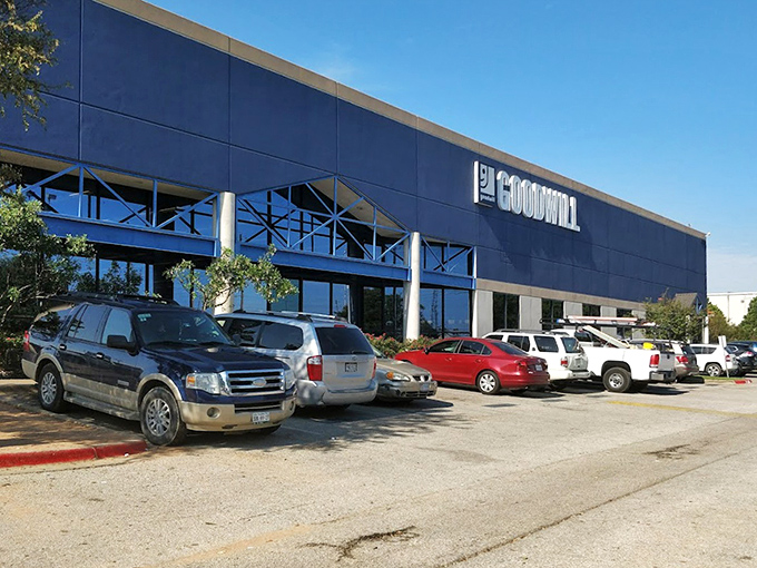 Goodwill's sleek blue exterior houses Austin's ultimate treasure hunt. Inside, it's not shopping&mdash;it's a competitive sport with bargains by the pound!