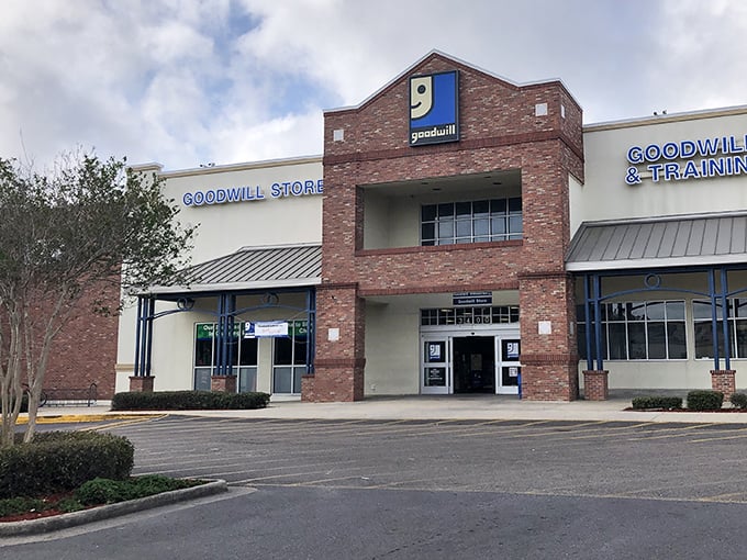 Goodwill's brick-and-mortar presence on Tulane Avenue stands as a testament to sustainable shopping in the Big Easy.