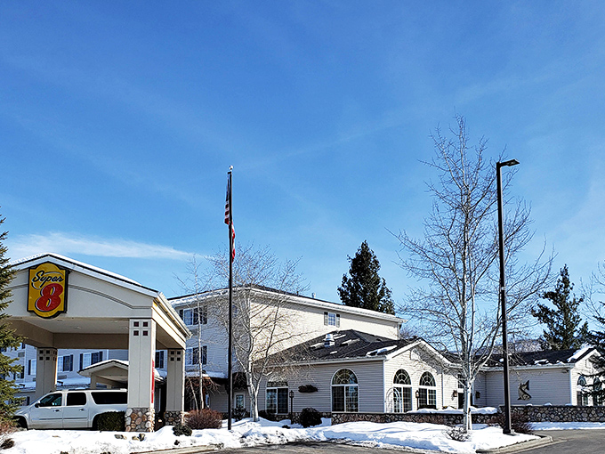 Grangeville's historic theater marquee lights up nights in this charming mountain community.