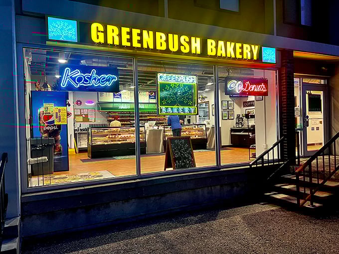 Greenbush Bakery's glowing sign and full display cases make resistance futile. Madison's kosher donut paradise is a late-night savior.