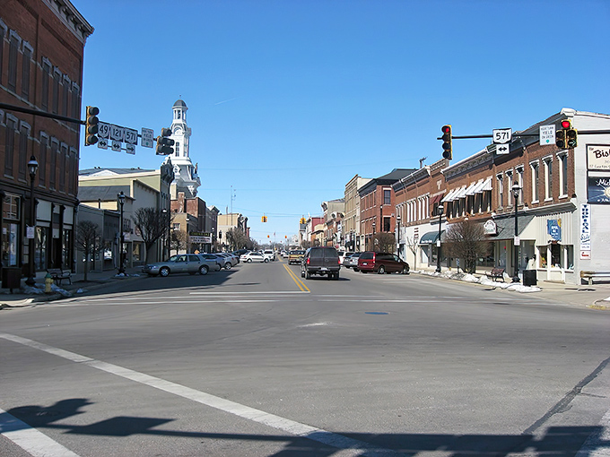 Historic courthouse grandeur meets everyday charm in a town square that's seen generations of stories unfold.