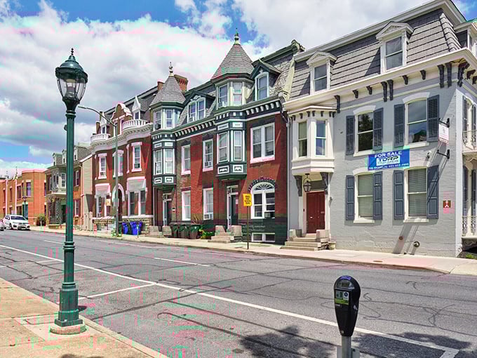 Hagerstown's colorful row houses line up like a rainbow of affordable housing options for savvy retirees.