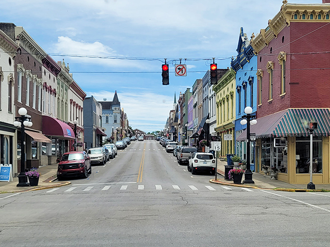 Harrodsburg's historic buildings stand as proud reminders of Kentucky's pioneer past, beautifully preserved for today's explorers.
