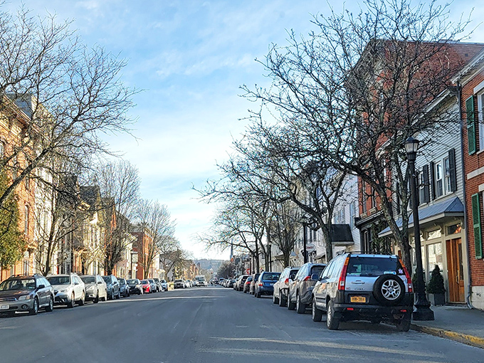 Hudson's Warren Street transforms antique hunting into an art form, with treasures hiding behind every storefront window.