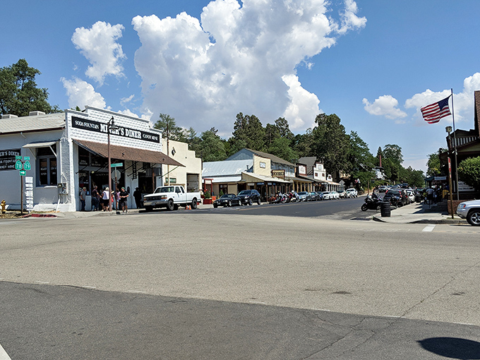 Julian's main street hasn't changed much since the Gold Rush days. A time capsule with excellent pie-to-person ratio.