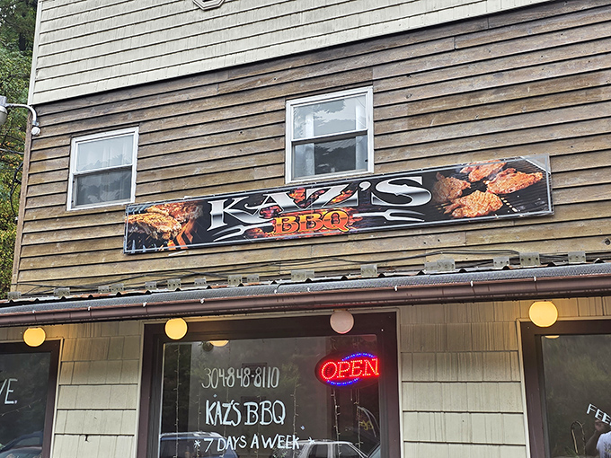 Kaz's weathered wooden exterior is like a treasure chest - unassuming on the outside, filled with smoky riches within.