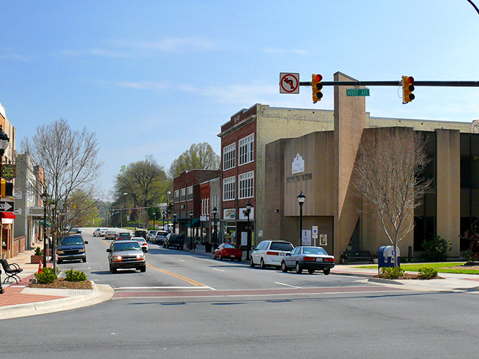 In Lenoir, even the traffic lights seem to move at a more civilized pace. Rush hour? More like "no rush" hour.