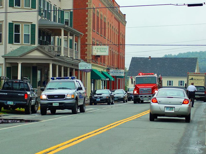 Emergency vehicles add unexpected spice to Lisbon's main street &ndash; like finding jalape&ntilde;os in your grandmother's otherwise traditional meatloaf.
