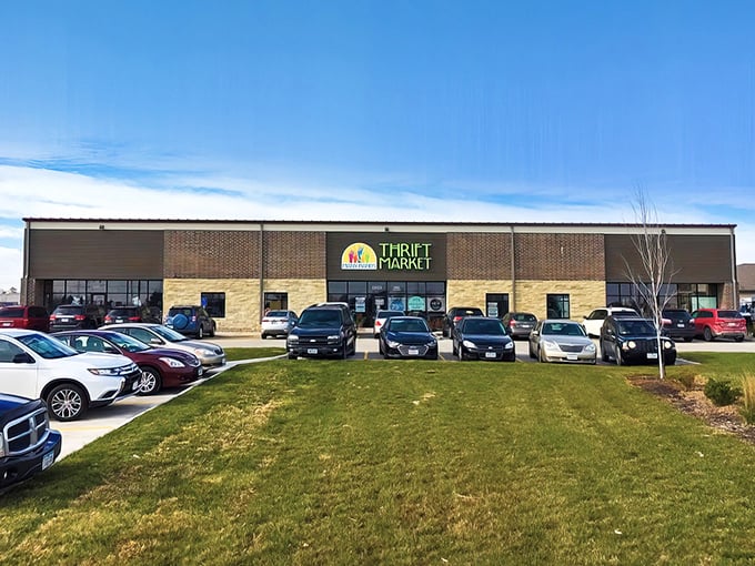 Many Hands Thrift Market's modern storefront and packed parking lot tell you everything&mdash;this is where the locals find their best deals.