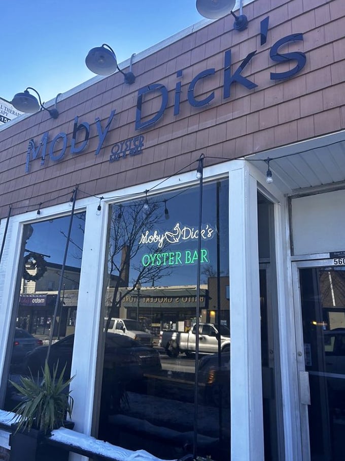 Moby Dick's understated storefront hides seafood treasures within. Like finding a pearl in an oyster, this place is a delicious surprise.