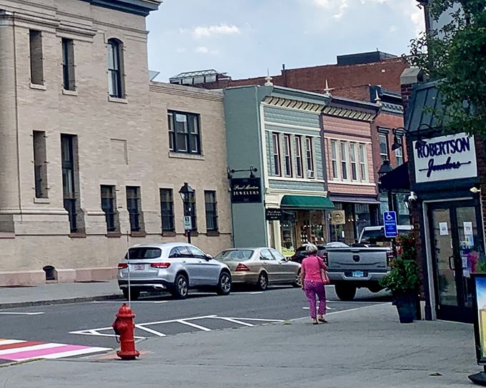 Historic storefronts create a walkable downtown where your daily errands feel like pleasant neighborhood strolls.
