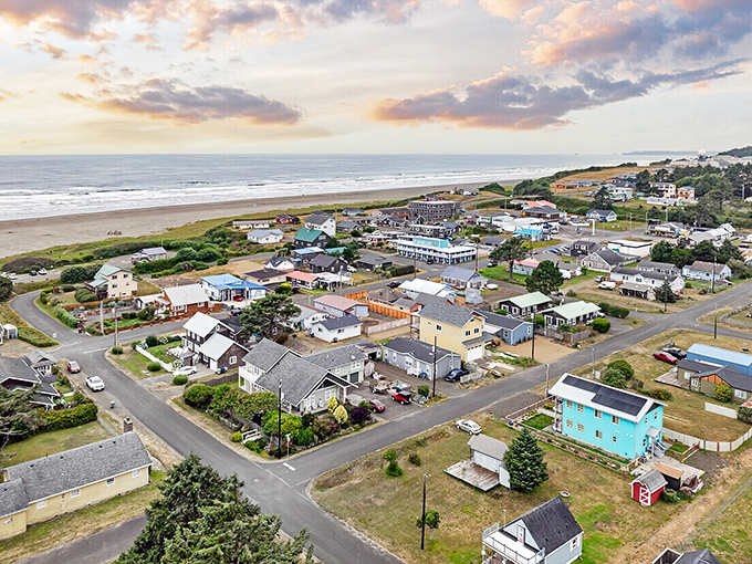 Ocean Shores' wide beach welcomes cars and dreamers with equal enthusiasm and endless space.