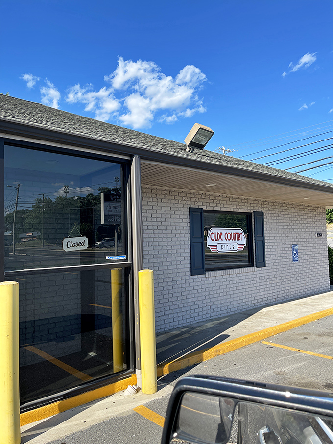 Olde Country Diner's clean brick exterior hides flavor treasures within. Sometimes the best meals come in the plainest packages.