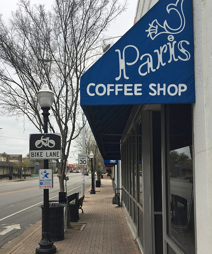 Paris Coffee Shop's blue awning stands like a beacon for Fort Worth breakfast seekers everywhere.