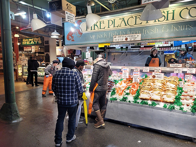 Pike Place Fish Market's legendary theater &ndash; where salmon fly and shopping becomes pure entertainment gold.