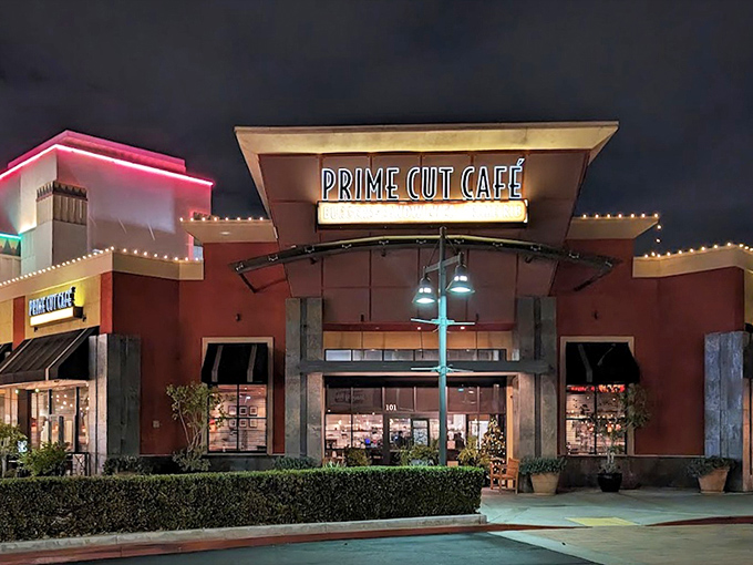 Prime Cut Café's modern exterior brings steakhouse dining into the 21st century without losing that essential meaty magic.