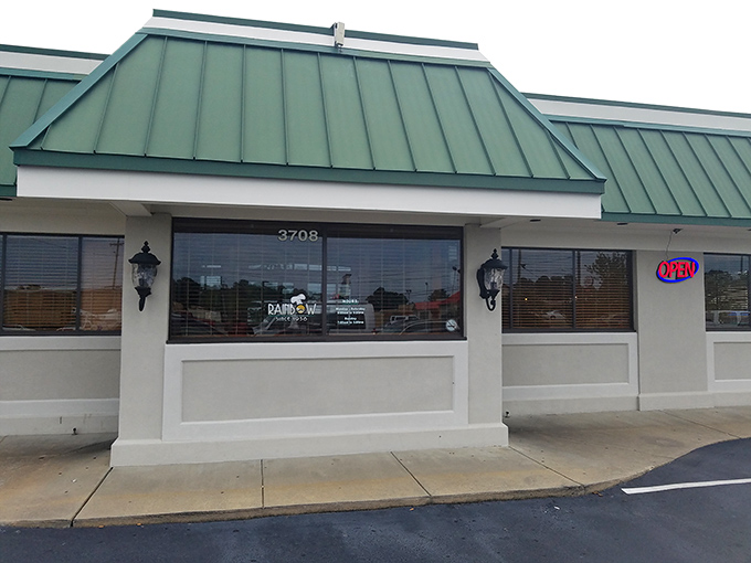 Rainbow Restaurant might look unassuming, but don't be fooled&mdash;culinary magic happens behind those modest green awnings!