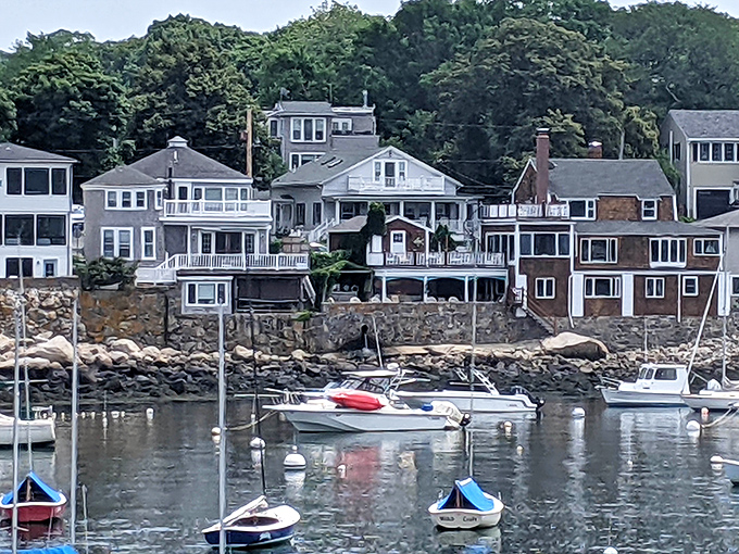 Rockport's Bearskin Neck: where fishing shacks became galleries but kept their salty charm.