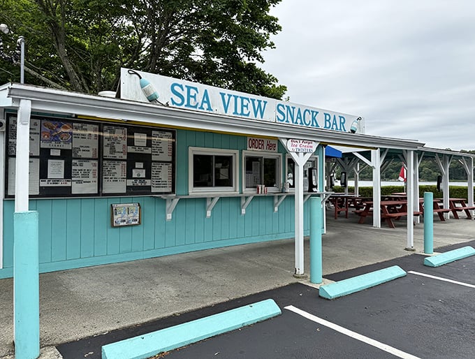 Sea View's turquoise charm offers a postcard-perfect setting for chowder that rivals Connecticut's finest restaurants.