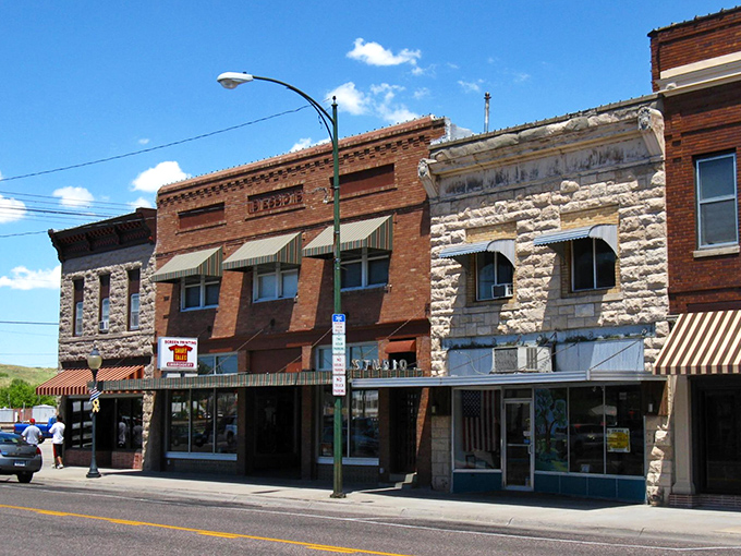 Sidney's main thoroughfare serves as a beacon of affordability for weary travelers and wise locals.