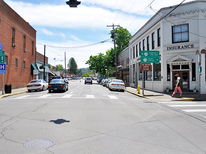 Historic buildings and tree-lined streets create a downtown Norman Rockwell would have loved to paint&mdash;if he'd discovered Oregon.
