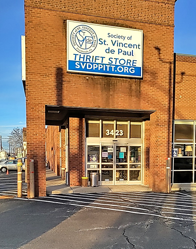 St. Vincent de Paul's classic brick building stands as a testament to community generosity and bargains.