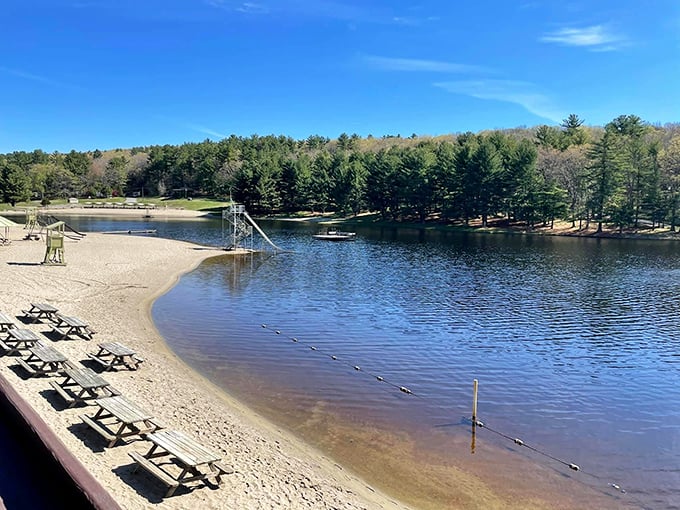 Stafford's beach and lake offer summer fun without coastal property taxes. Retirement paradise without the premium!