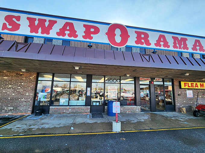 The unmistakable Swap-O-Rama sign has guided generations of deal-seekers to this Melrose Park institution of incredible finds.