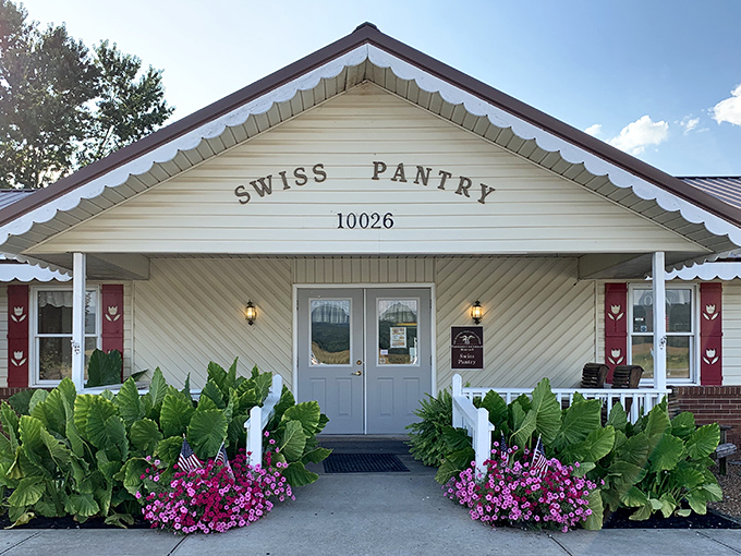 Picture-perfect doesn't begin to describe this flower-framed slice of European charm in rural Tennessee countryside.