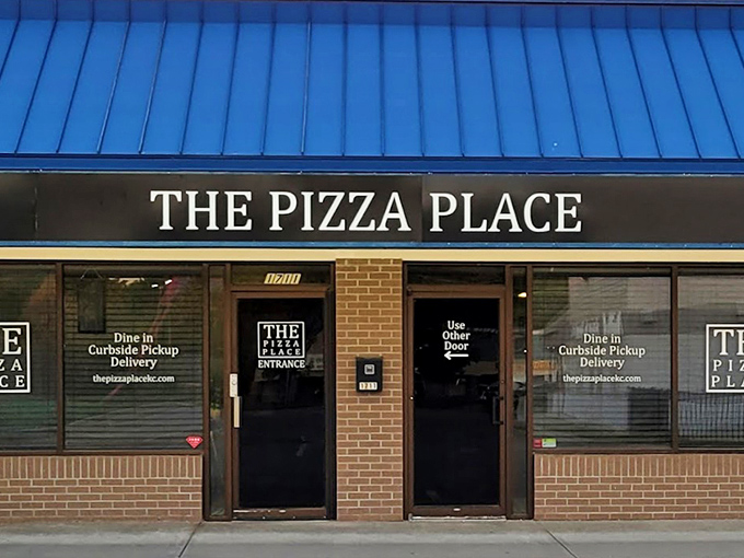 THE Pizza Place doesn't need fancy fonts—when you're this good, simplicity speaks volumes.
