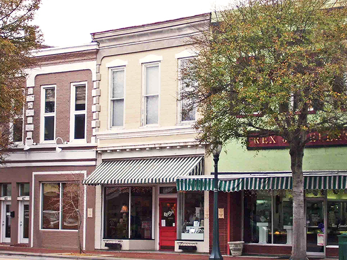 Tarboro's Main Street treats red brick like the little black dress of architecture.