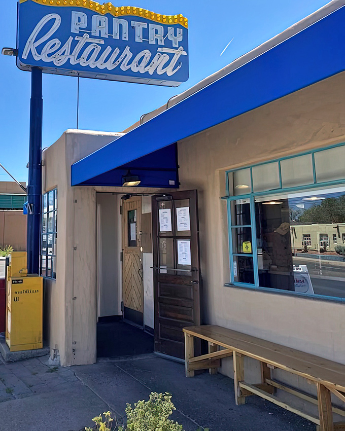 The Pantry's simple blue awning has been Santa Fe's beacon of breakfast brilliance since before brunch was trendy.
