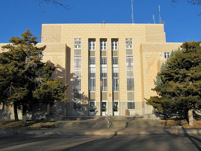 Portales' courthouse stands proud in peanut country, where university town energy meets agricultural community values perfectly.