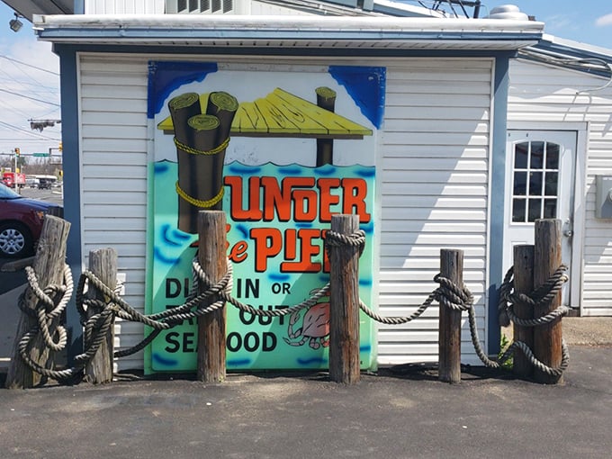 Under the Pier's colorful exterior promises a seaside escape without the sand between your toes.