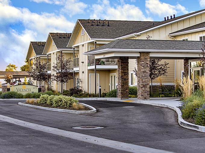 Valencia Senior Living's contemporary design brings style to Fruitland without the premium price tag.