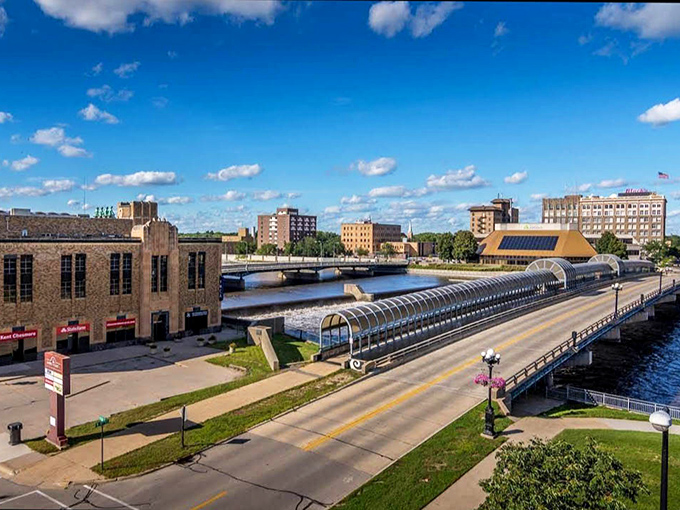 Waterloo's downtown has found new life while honoring its industrial heritage and hardworking roots beautifully.