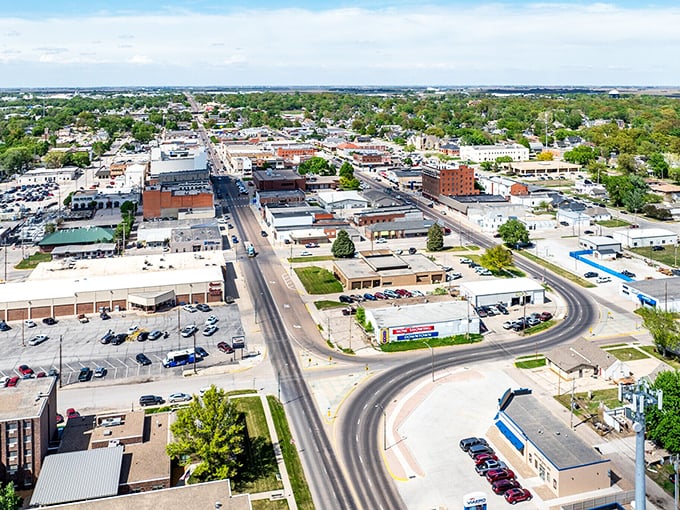 York's main street looks like someone pressed pause on 1955 - in the best possible way.