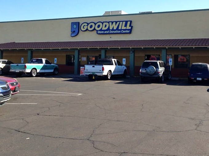 Behind that Southwestern facade lies a carefully organized wonderland of pre-loved possibilities.