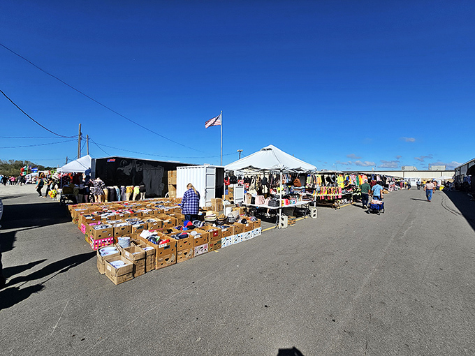 A sprawling marketplace where haggling is an art form and patience reveals treasures hidden in plain sight.