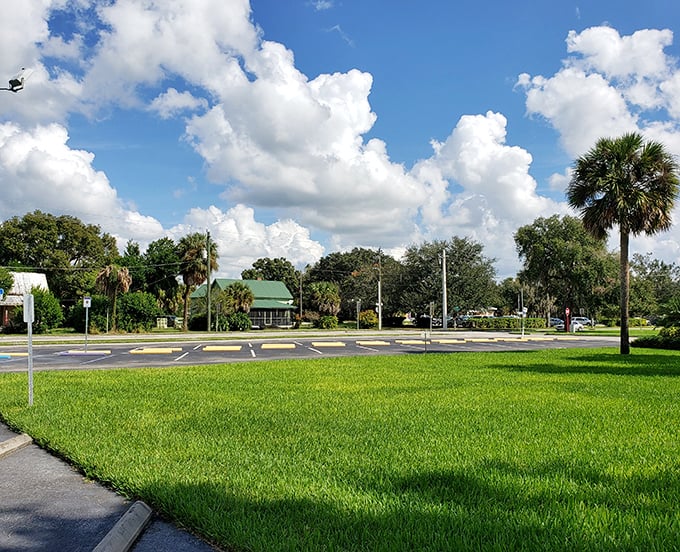 Arcadia's charming downtown looks like a movie set for a period film. Those awnings have sheltered shoppers for generations.