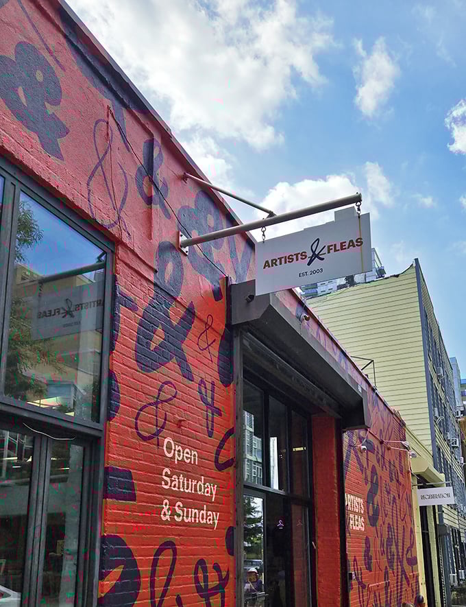 When street art meets flea market magic, you know you've found something special in Brooklyn's creative heart.