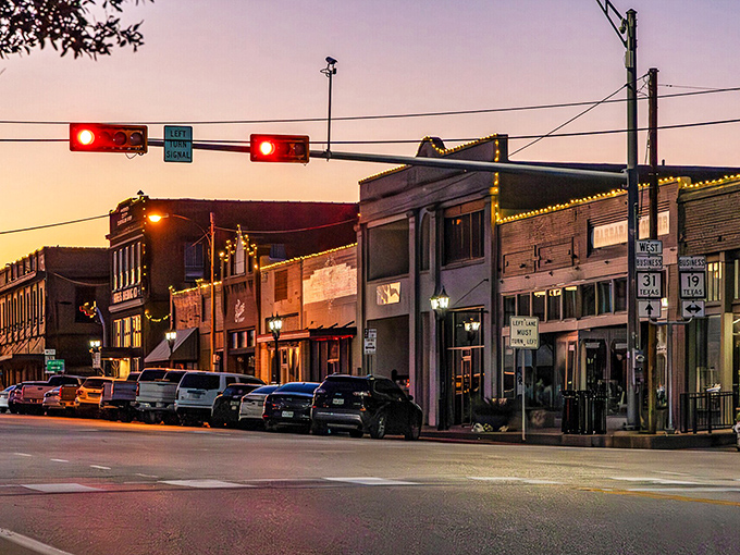 Where traffic lights blink lazily and string lights twinkle above historic brick buildings. Downtown Athens proves that sometimes, slower is sweeter.