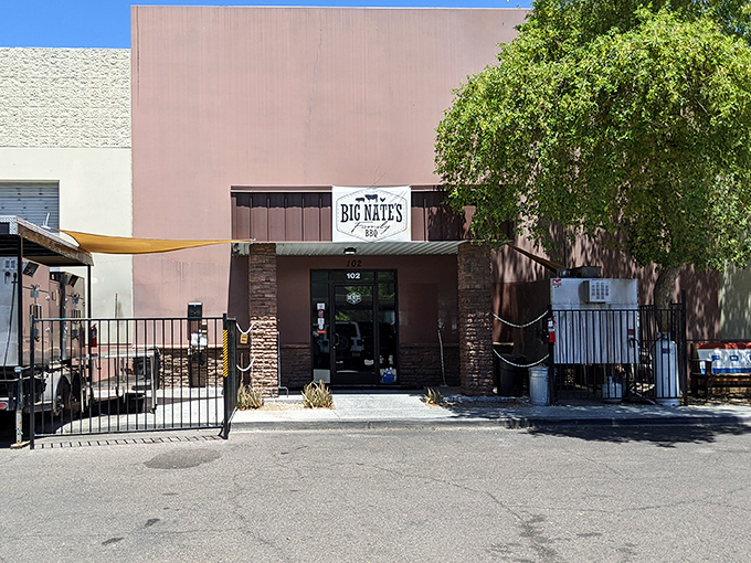 Sometimes the brightest buildings hide the most down-to-earth flavors - Big Nate's delivers both perfectly.