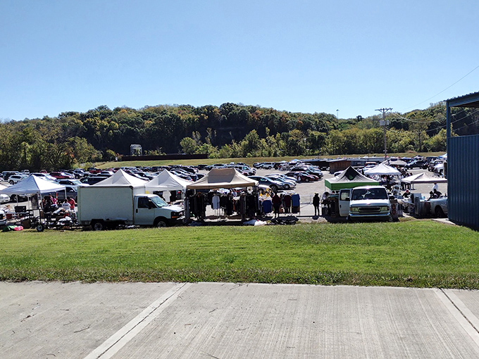 The real magic happens when hundreds of vendors gather under open skies to share their collected treasures.