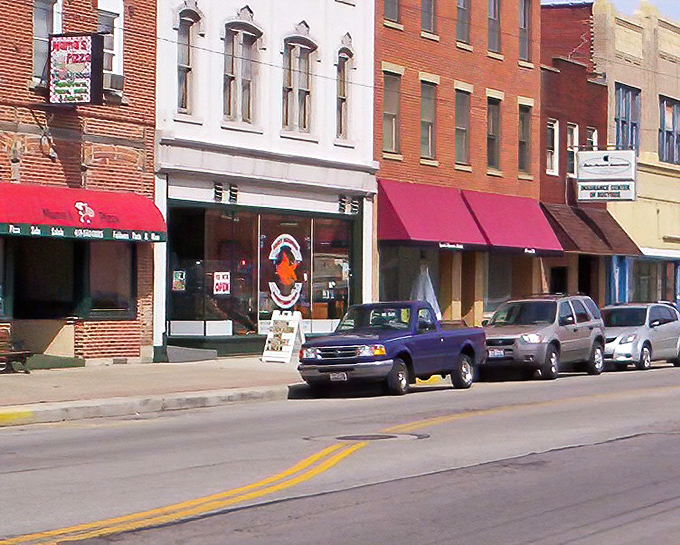 Bucyrus' main street could be a time capsule from the 1950s, when downtown was the beating heart of every American community.