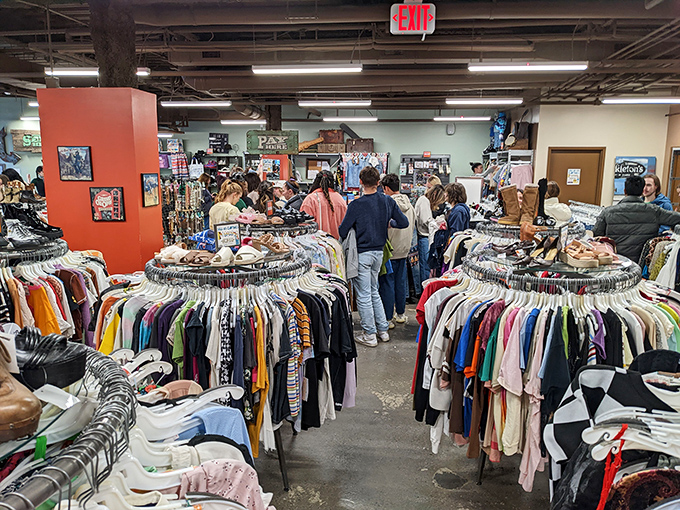 The bustling atmosphere here proves that great vintage finds draw crowds like moths to flame.