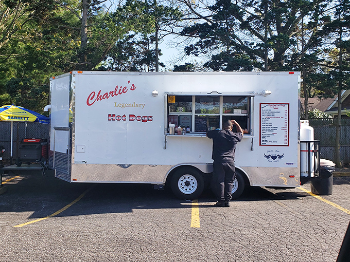 Charlie's clean white truck promises quality that would make your grandmother proud of every bite.