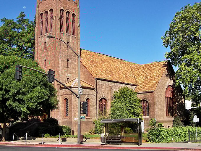 Chico's historic downtown, anchored by a charming old church, offers affordability and character for retirees.