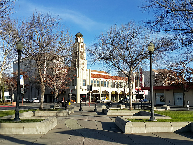 Art deco architecture stands tall, reminding you that style doesn't have to cost a fortune.