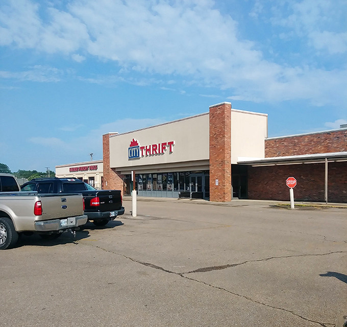 The brick-and-mortar invitation to City Thrift beckons with the promise of unexpected delights around every corner.